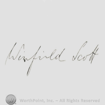 Mark with Signature: Winfield Scott. | #550825