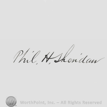 Mark with Signature: Philip Henry Sheridan. | #550828