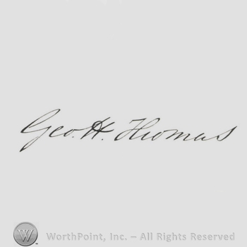 Mark with Signature: George Henry Thomas. | #550830
