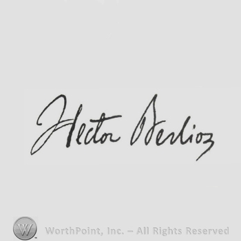 Mark with Signature: Hector Berlioz. | #550848