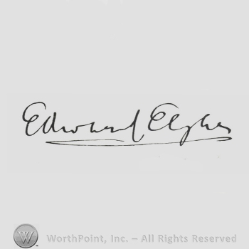 Mark with Signature: Edward Elgar. | #550853