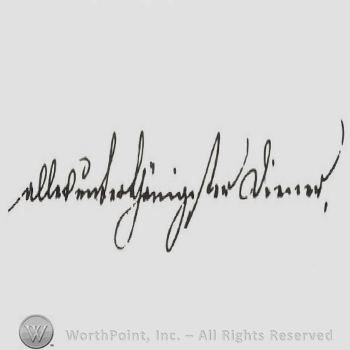 Mark with Signature: Wilhelm Richard Wagner. | #550861