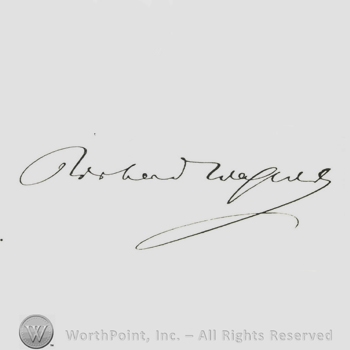 Mark with Signature: Wilhelm Richard Wagner. | #550863