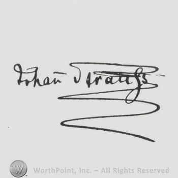 Mark with Signature: Johann Baptist Strauss. | #550885