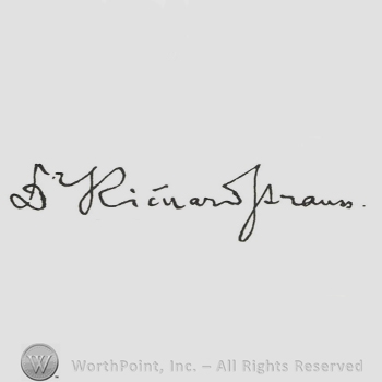 Mark with Signature: Richard Georg Strauss. | #550896