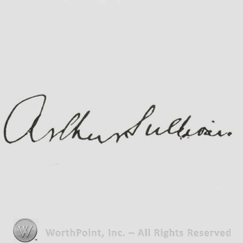 Mark with Signature: Arthur Sullivan. | #550899
