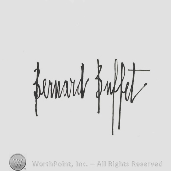 Mark with Signature: Bernard Buffet. | #550909
