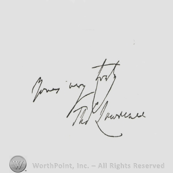 Mark with Signature: Thomas Lawrence. | #550924