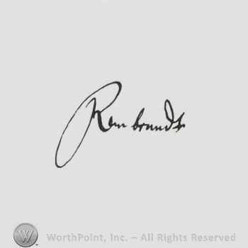 Mark with Signature: Rembrandt. | #550932