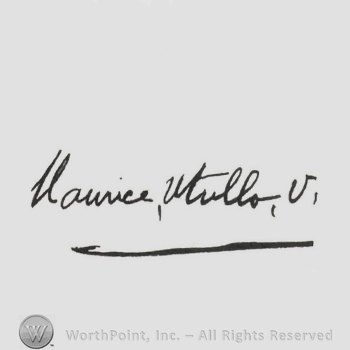 Mark with Signature: Maurice Utrillo. | #550940