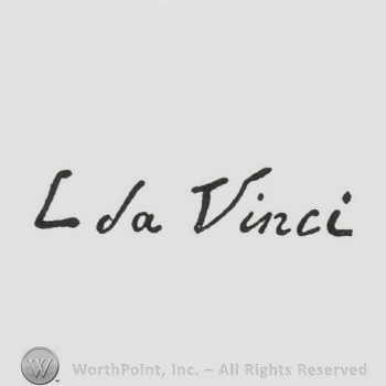 Mark with Signature: Leonardo da Vinci. | #550942