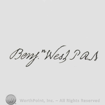 Mark with Signature: Benjamin West. | #550943