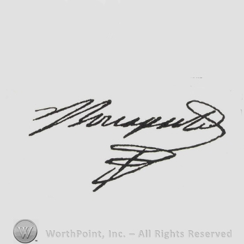 Mark with Signature: Joseph Bonaparte. | #550968