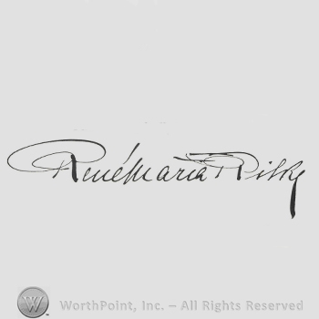 Mark with Signature: Rainer Maria Rilke. | #550976