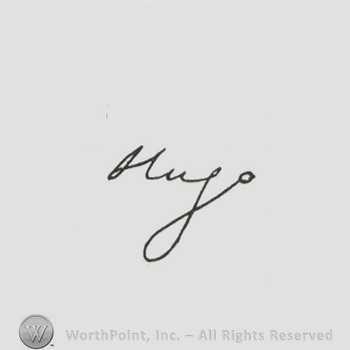 Mark with Signature: Victor Hugo. | #550991