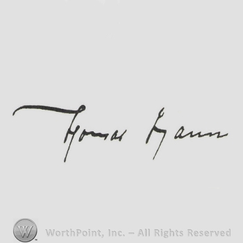 Mark with Signature: Thomas Mann. | #550998