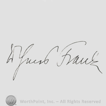 Mark with Signature: Hans Michael Frank. | #551021