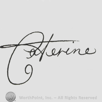 Mark with Signature: Catherine (II) the Great. | #551051