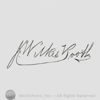Mark with Signature: John Wilkes Booth. | #551057