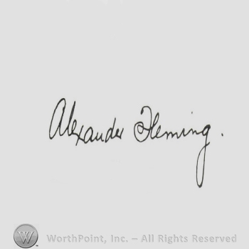 Mark with Signature: Alexander Fleming. | #551064