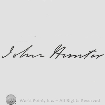 Mark with Signature: John Hunter. | #551067