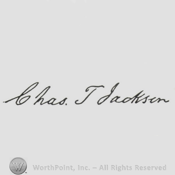 Mark with Signature: Charles Thomas Jackson. | #551068