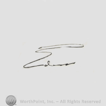 Mark with Signature: Thomas Edison. | #551082