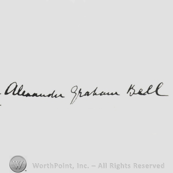 Mark with Signature: Alexander Graham Bell. | #551110
