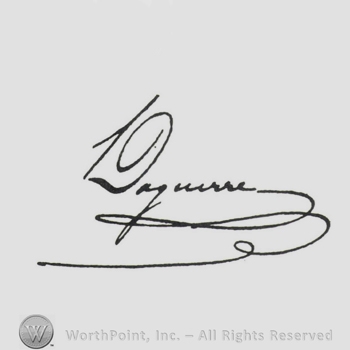 Mark with Signature: Louis Daguerre. | #551111