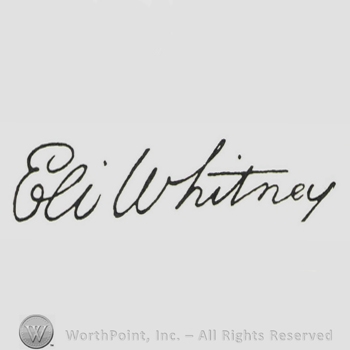 Mark with Signature: Eli Whitney. | #551125