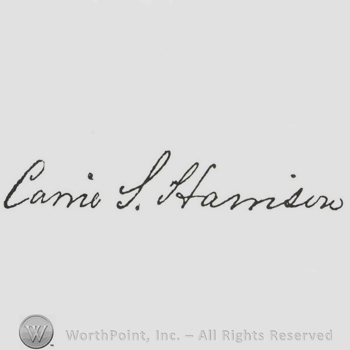 Mark with Signature: Caroline Harrison. | #551149