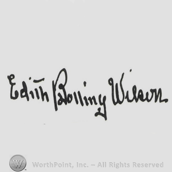 Mark with Signature: Edith Wilson. | #551152
