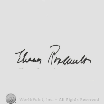 Mark with Signature: Eleanor Roosevelt. | #551156