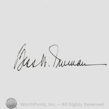 Mark with Signature: Bess Truman. | #551157