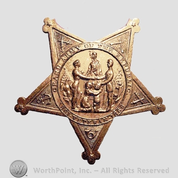 Mark with A five edge's star, two humans shaking | #551254