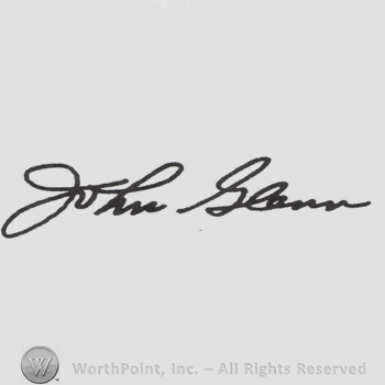 Mark with Signature: John Glenn. | #561931