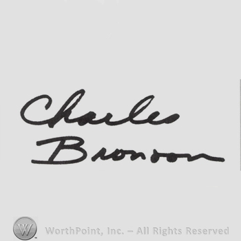 Mark with Signature: Charles Bronson. | #561942
