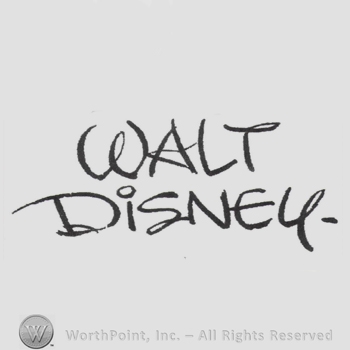 Mark with Signature: Walt Disney. | #561943