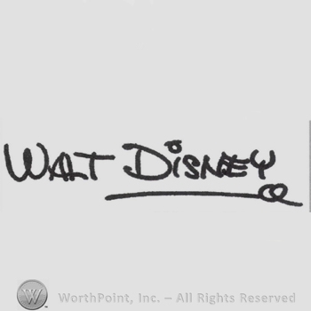 Mark with Signature: Walt Disney. | #561944