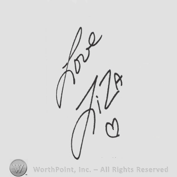Mark with Signature: Liza Minnelli. | #561956