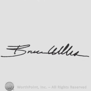 Mark with Signature: Bruce Willis. | #561960