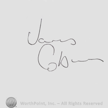 Mark with Signature: James Coburn. | #561963