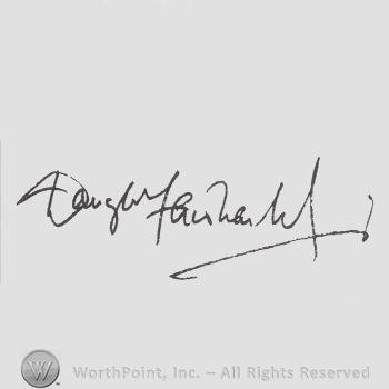 Mark with Signature: Douglas Fairbanks. | #561970