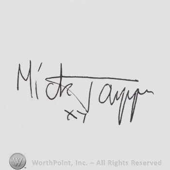 Mark with Signature: Mick Jagger. | #561974