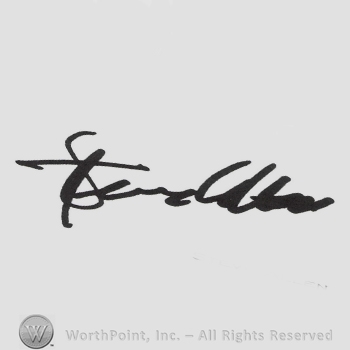 Mark with Signature: Steve Allen. | #562000