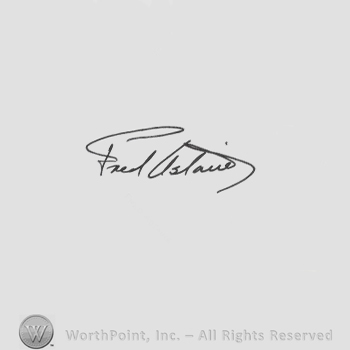 Mark with Signature: Fred Astaire. | #562031