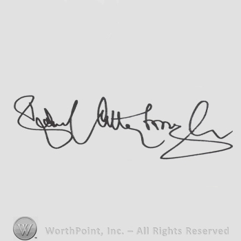 Mark with Signature: Richard Attenborough. | #562034
