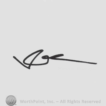 Mark with Signature: Kevin Bacon. | #562044