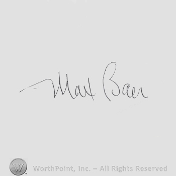 Mark with Signature: Max Baer. | #562046