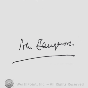 Mark with Signature: John Barrymore. | #562061